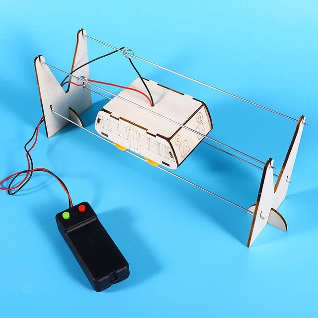 TRAM MODEL DIY Physics Experiment Hands Craft for Creative Gift Teens ...