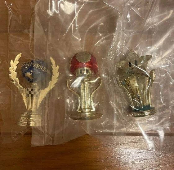 NINTENDO WORLD USJ Super Mario Collectible Trophy Cup Set 3 MINT Japan ...