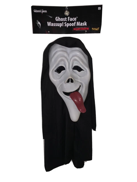 SCREAM GHOSTFACE SCARY Movie Whassup! Spoof Tongue Stoned Mask New ...