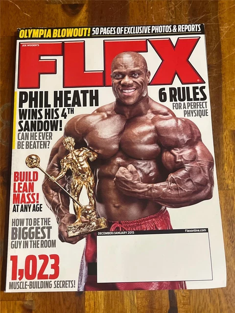 FLEX BODYBUILDING MUSCLE magazine Mr Olympia PHIL HEATH 1-15 £10.25 ...