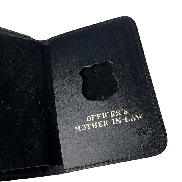 NYPD CUSTOM OFFICER’S Mother-In-Law Courtesy Mini Shield Wallet $9.00 ...
