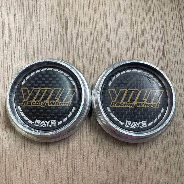 GENUINE JDM RAYS VOLK RACING WHEEL CENTER CAP 2 caps RE30 CE28 TE37 ...
