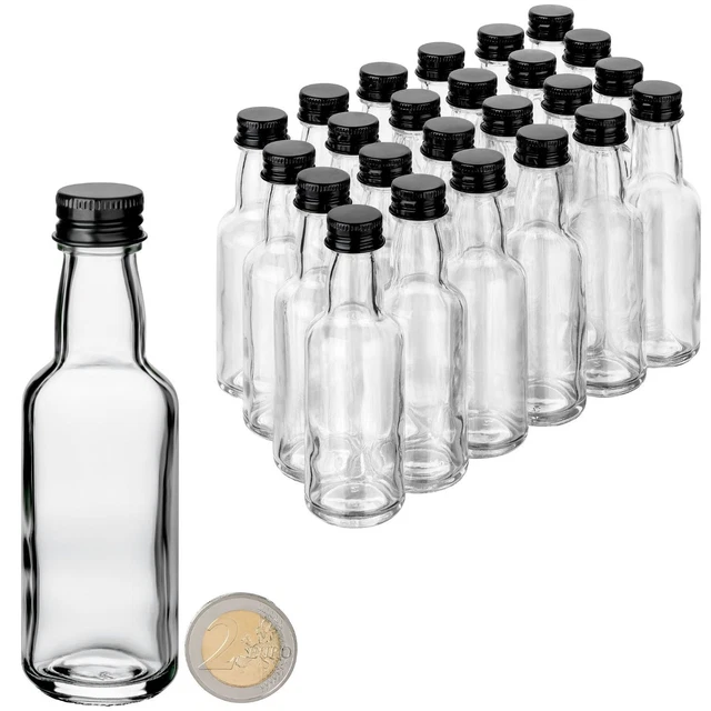KLEINE FLASCHEN ZUM Befüllen 50ml Ingwer Shot Flasche Schnapsflasche ...