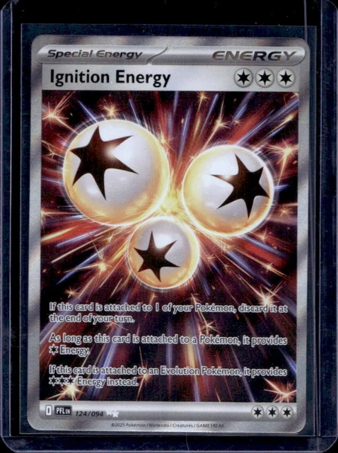 2025 POKEMON PHANTASMAL Flames Ignition Energy Ultra Rare #124/094 £0. ...