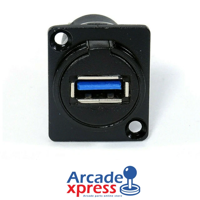 USB 3.0 FEEDTHROUGH Female Pass Through Panel Mount Breakout Board ...