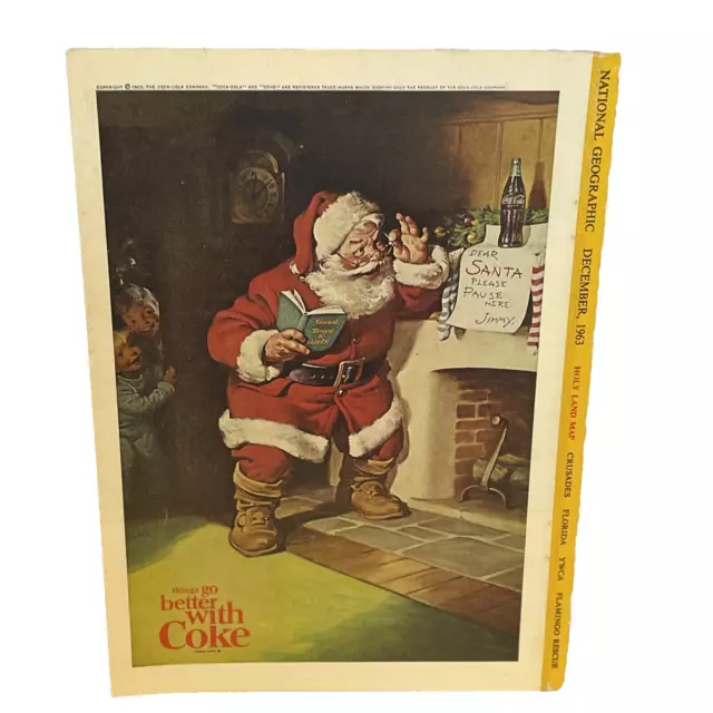 1963 COKE COCA Cola Soda Orig Magazine Ad Dear Santa National ... 1963 COKE COCA Cola Soda Orig Magazine Ad Dear Santa National ...