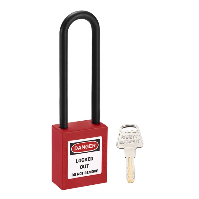 LOCKOUT TAGOUT LOCKS 3 Inch Shackle Key Alike Safety Padlock Plastic ...