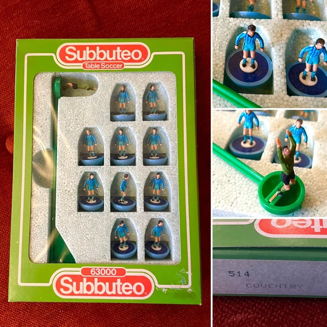 RARE VINTAGE 1980S SUBBUTEO COVENTRY 514 Football Club Team 63000 Lightweight £6.50 - PicClick UK