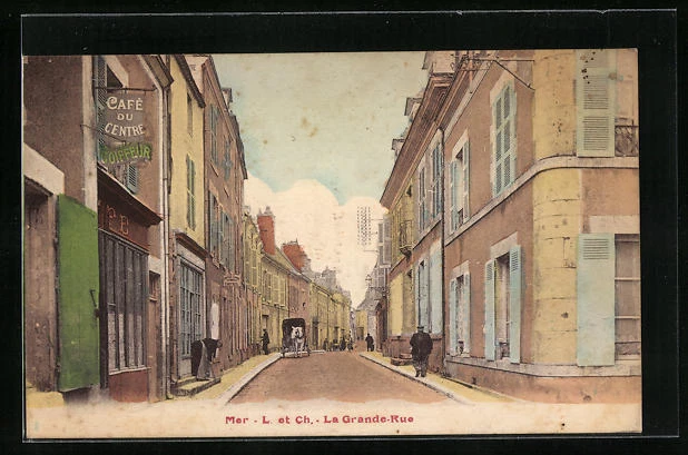 CPA MER, LA Grande-Rue, vue de la rue EUR 7,00 - PicClick FR