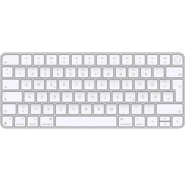 APPLE MAGIC KEYBOARD Touch ID Bluetooth® Tastatur Deutsch QWERTZ Mac ...