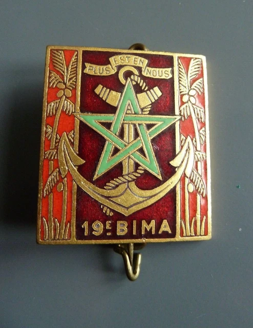 ORIGINAL MILITARY BADGE 19th NAVAL INFANTRY BATTALION DRAGON TBE £43.44 ...