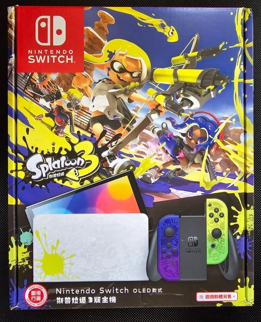NINTENDO SWITCH (OLED Model) Splatoon 3 Special Edition Console 64GB ...