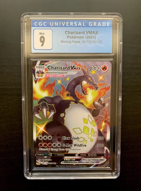 🔥CHARIZARD VMAX SV107/SV122 107 Shining Fates Shiny Vault Pokémon CGC 9 ...
