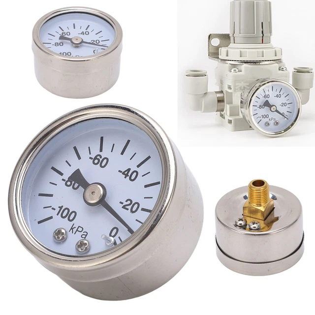 VACUUM GAUGE HVAC Vacuum Pressure Gauge Pool Pump Gauge Water Pressure ...