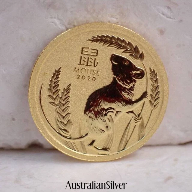 PERTH MINT LUNAR Gold Mouse/ Rat Series III 1/20 oz size 2020 EUR 253 ...