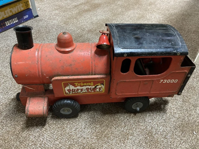 VINTAGE TRIANG TRI-ANG Puff-Puff Train Red With A Box - For Restoration ...