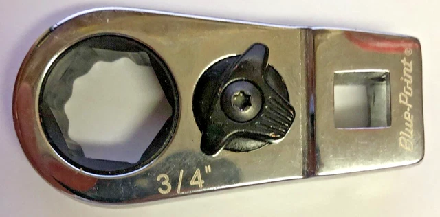 BLUE POINT BFCR24 SAE 3/4" Ratcheting Crowfoot Wrench 3/8"dr 12pt Great ...