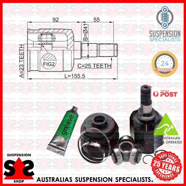 FRONT AXLE CV Joint Kit, Drive Shaft Suit HYUNDAI Tiburon 2.0 COUPE II ...