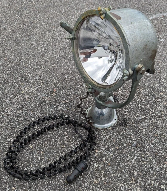 VINTAGE PORTABLE LIGHT Co. RAYLITE Spotlight 12 Volt As Is Parts ...