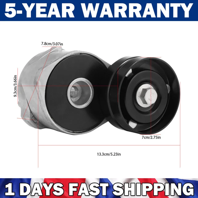 FAN BELT TENSIONER for Land Rover Defender + Discovery 2 TD5 - ERR6951 ...