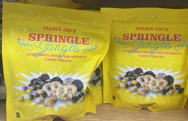 2 PACK TRADER Joe's SPRINGLE JANGLE MIX Chocolate, Pretzels LIMITED $22 ...