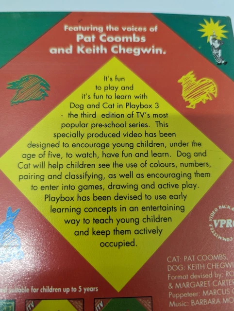PLAYBOX VOLUME 3 VHS ITV Childrens TV Keith Chegwin Tape Video £12.99 ...