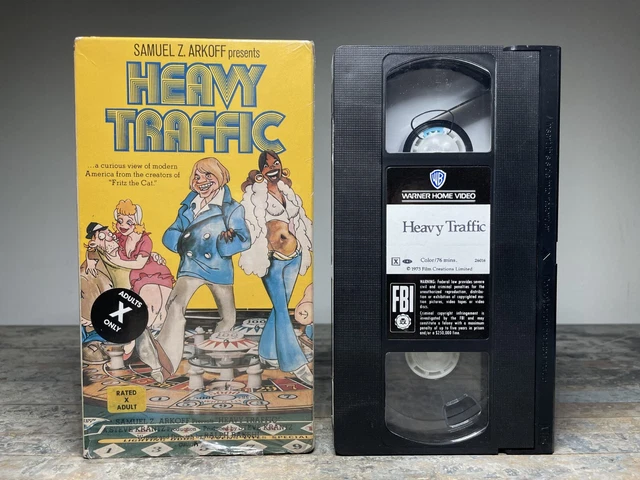 RARE 80’S HEAVY TRAFFIC Movie VHS Video Tape Ralph Bakshi Samuel Arkoff ...