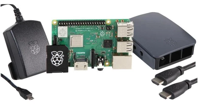 KIT DE DÉMARRAGE HDMI Officiel Raspberry Pi 3 B+, Noir - UCREATE EUR ...