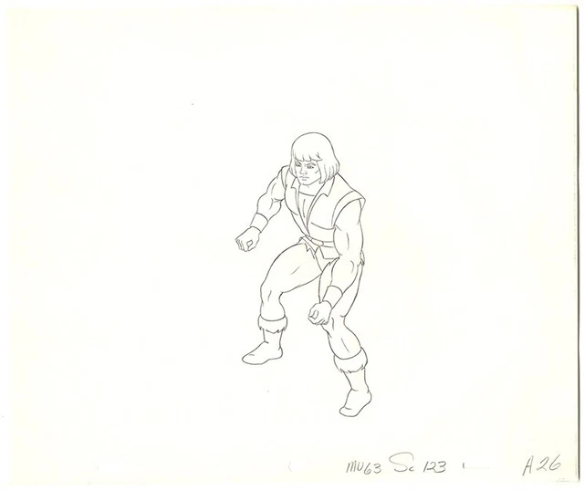 HE-MAN/SHE-RA MASTERS OF the Universe PRINCE ADAM animation pencil art ...