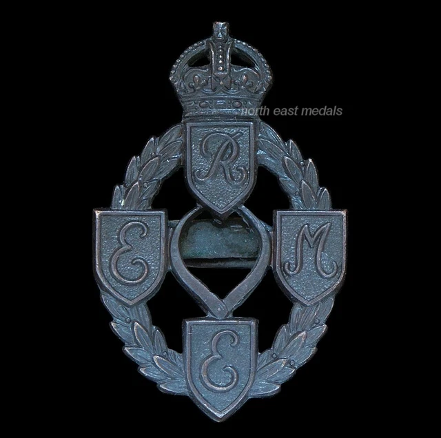 WW2 REME ROYAL Electrical & Mechanical Engineers Officers OSD Cap Badge ...