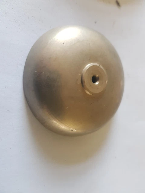 ANTIQUE CAST METAL French Clock Bell 60mm Wide 15mm Deep Sweet Sound £ ...