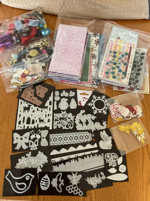 CRAFT ROOM CLEAR Out Bundle, Dies, Papers Etc, Card making ...