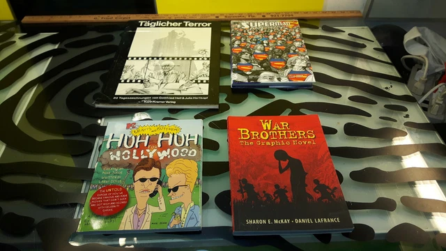 GRAPHIC NOVELS (4) Beavis War Brothers Superman American Alien ...