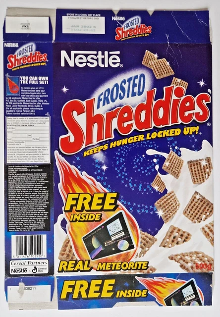 2001 NESTLE CEREAL Frosted Shreddies Real Meteorite Cards - Complete ...