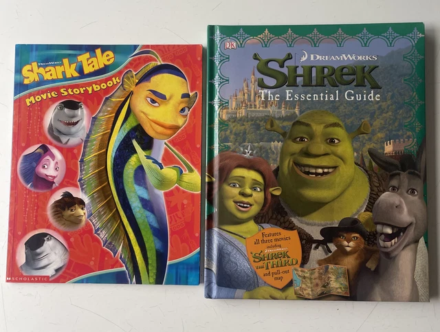 DREAMWORKS SHARK TALE Movie Storybook And Shrek The Essential Guide £2. ...