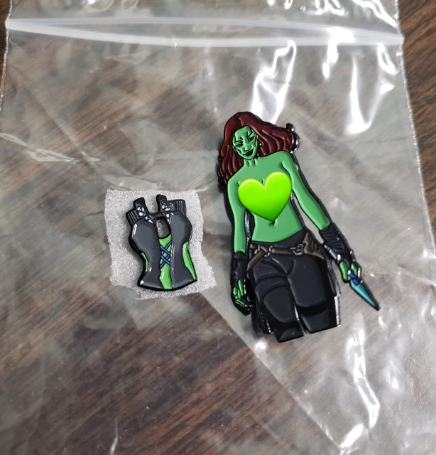 KOTP GUARDIANS OF the Galaxy Lewd Magnetic Top Gamora Fantasy Pin NEW ...