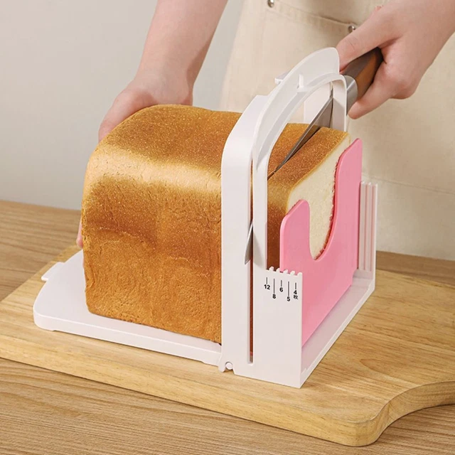 BAKING TOAST LOAF Slicing Machine Foldable Bread Cutting Guide Tool £14 ...