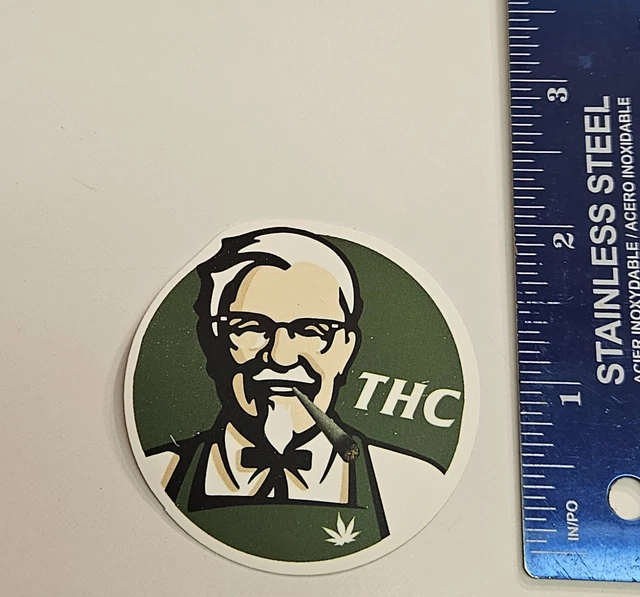 THC KFC FUNNY Weed Sticker Waterproof Decal $2.98 - PicClick CA