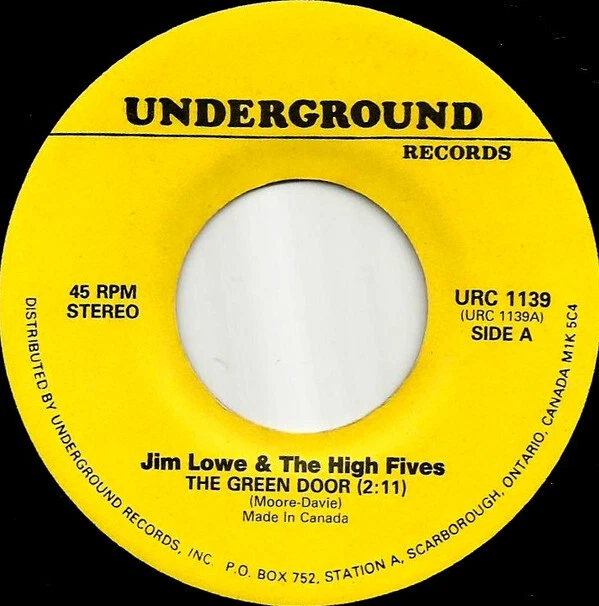 JIM LOWE & The High Fives / Bobby Hamilton - The Green Door / Crazy Eyes F... £19.99 - PicClick UK