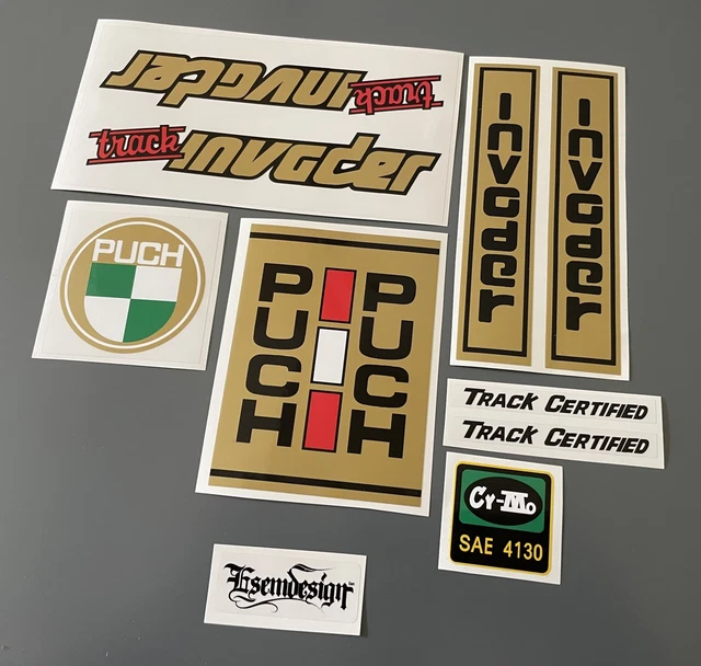 PUCH TRACK INVADER decal set £33.98 - PicClick UK