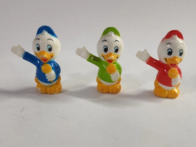 DISNEY HUEY DEWEY & Louie Duck COMPLETE SET Walt VINTAGE PENCIL TOPPERS ...