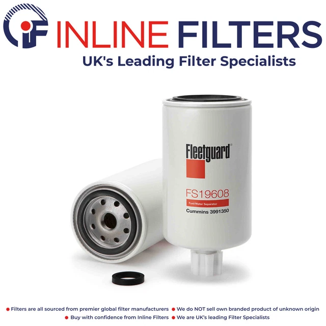 FLEETGUARD FS19608 FUEL Filter - Genuine Fleetguard - NEXT DAY DELIVERY ...