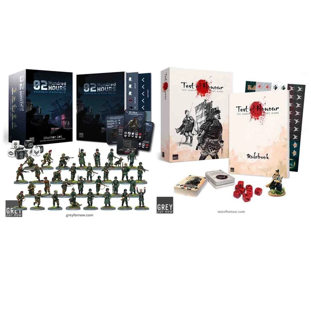 TEST OF HONOUR and 02 Hundred Hours Grey for now games Samurai & ww2 ...