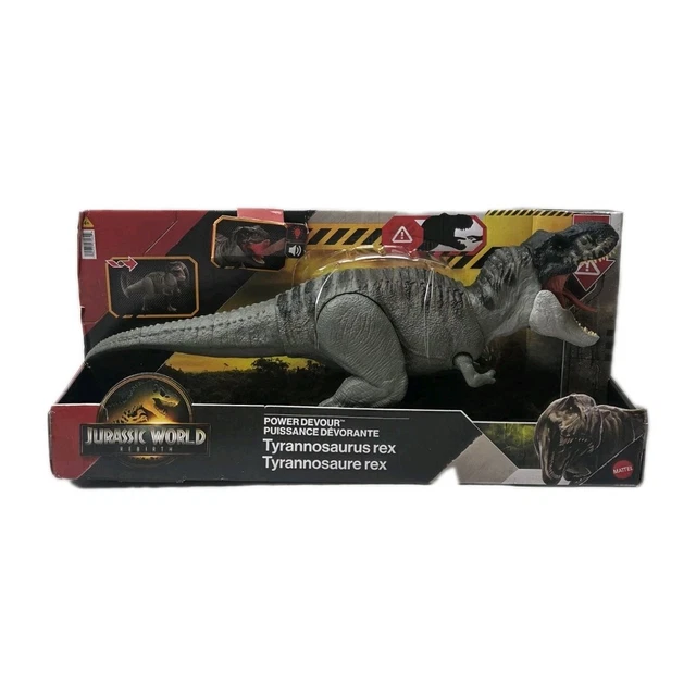 MATTEL JURASSIC WORLD Rebirth: Power Devour Tyrannosaurus Rex £40.12 ...