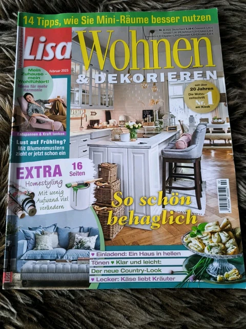 LISA WOHNEN & Dekorieren Februar 2025 Tipps Rezepte Balkon Garten Deko ...