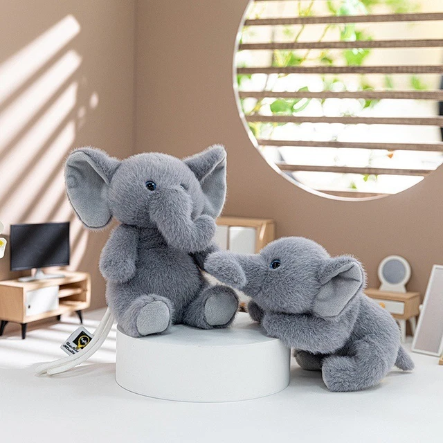 CARTOON ELEPHANT PLUSH Toy Soft Short Pile For Kids And Collectors $21. ...