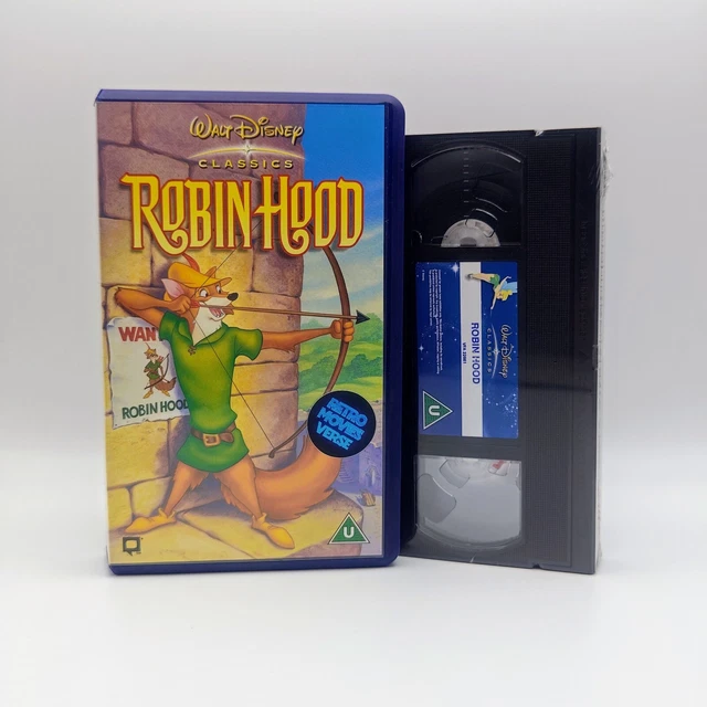 ROBIN HOOD VHS New and Sealed Video Tape Walt Disney Classics Blue ...