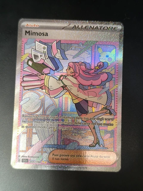 CARTA POKÉMON MIMOSA 251/198 Scarlatto e Violetto SVI Alternative Art ...