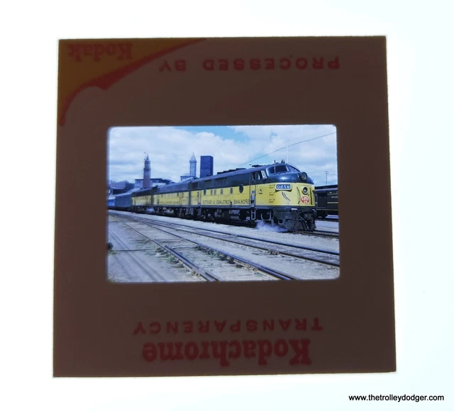 BN SP&S BURLINGTON EMD F3A Diesel Loco #9750 1971 35 mm diapositive originale Kodachrome EUR 5 ...