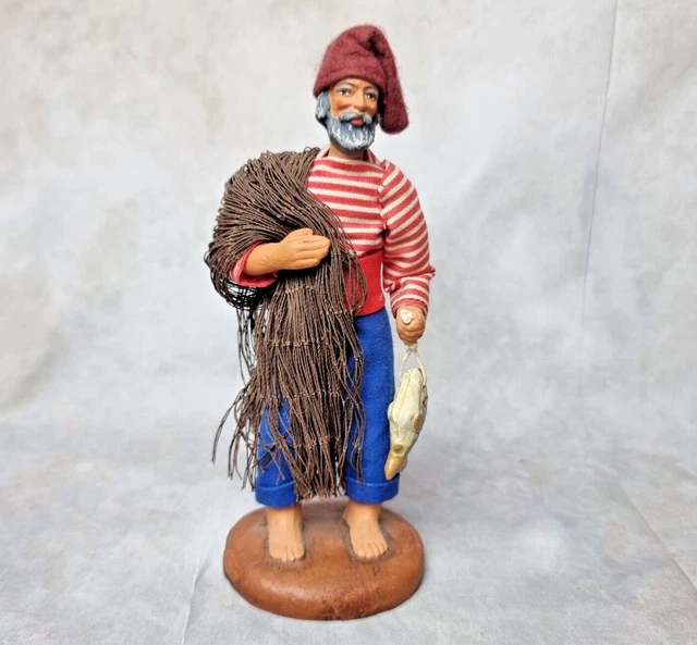 SANTONS DE PROVENCE - Pêcheur par Chave Aubagne, décor authentique EUR ...